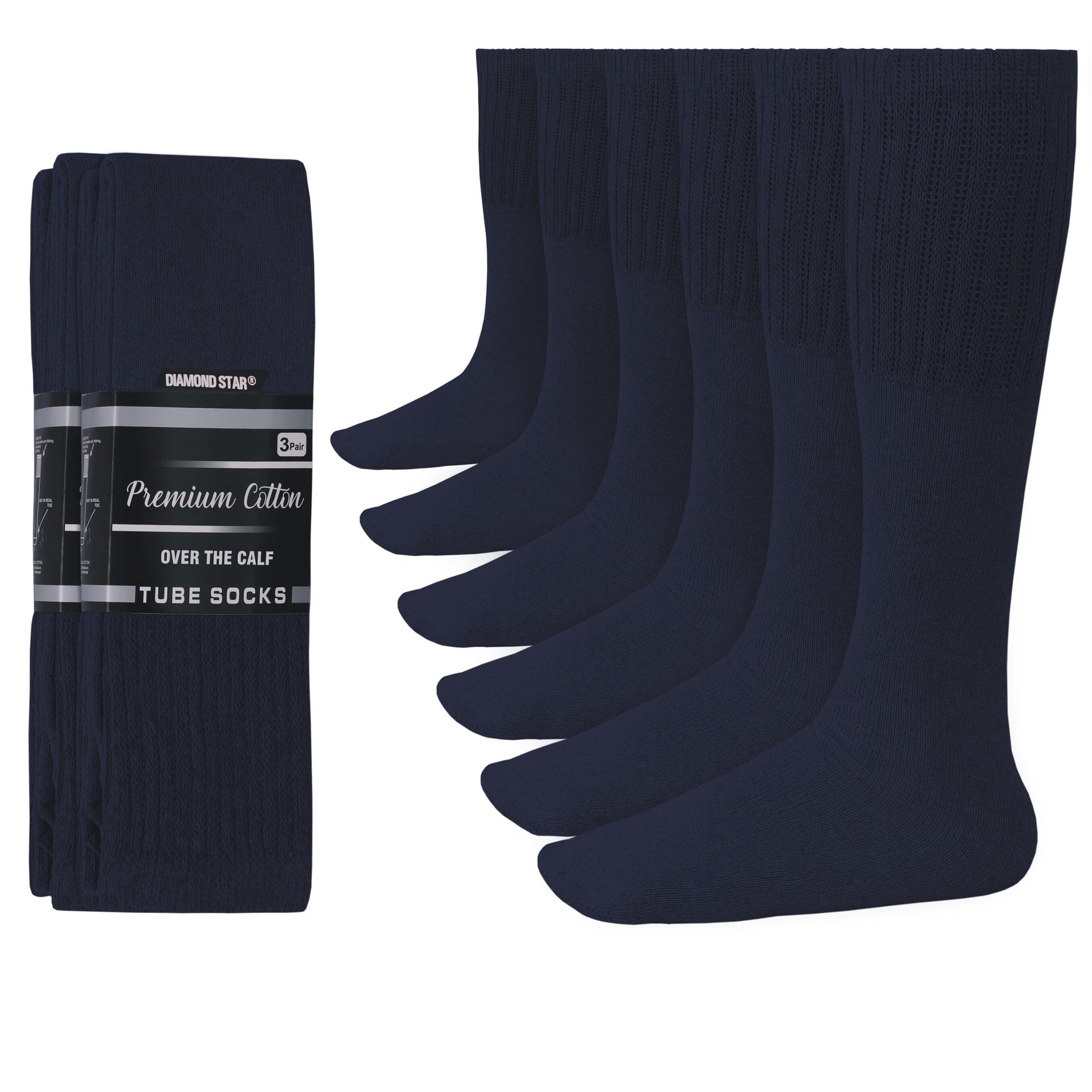 Men’S Tube Socks – Premium Cushioned Cotton over the Calf Athletic Kne ...